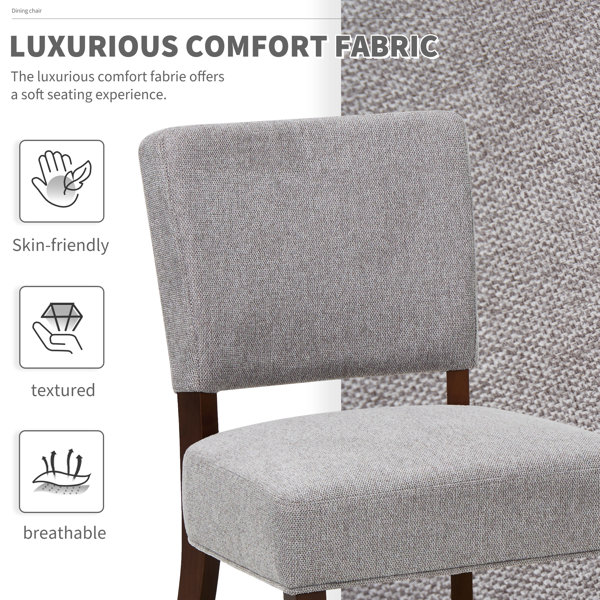 Lark Manor™ Upholstered Solid Wood Parsons Side Dining Chair & Reviews | Wayfair